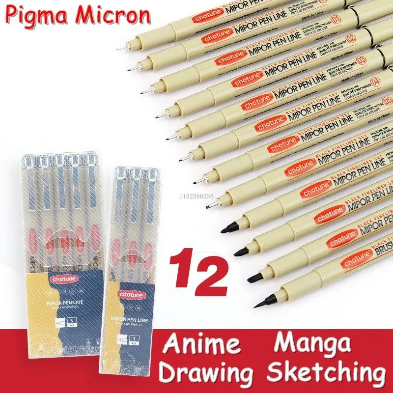 Sakura Pigma Micron Drawing Pens Ar Markers Fineliner Hook Line Needle ...