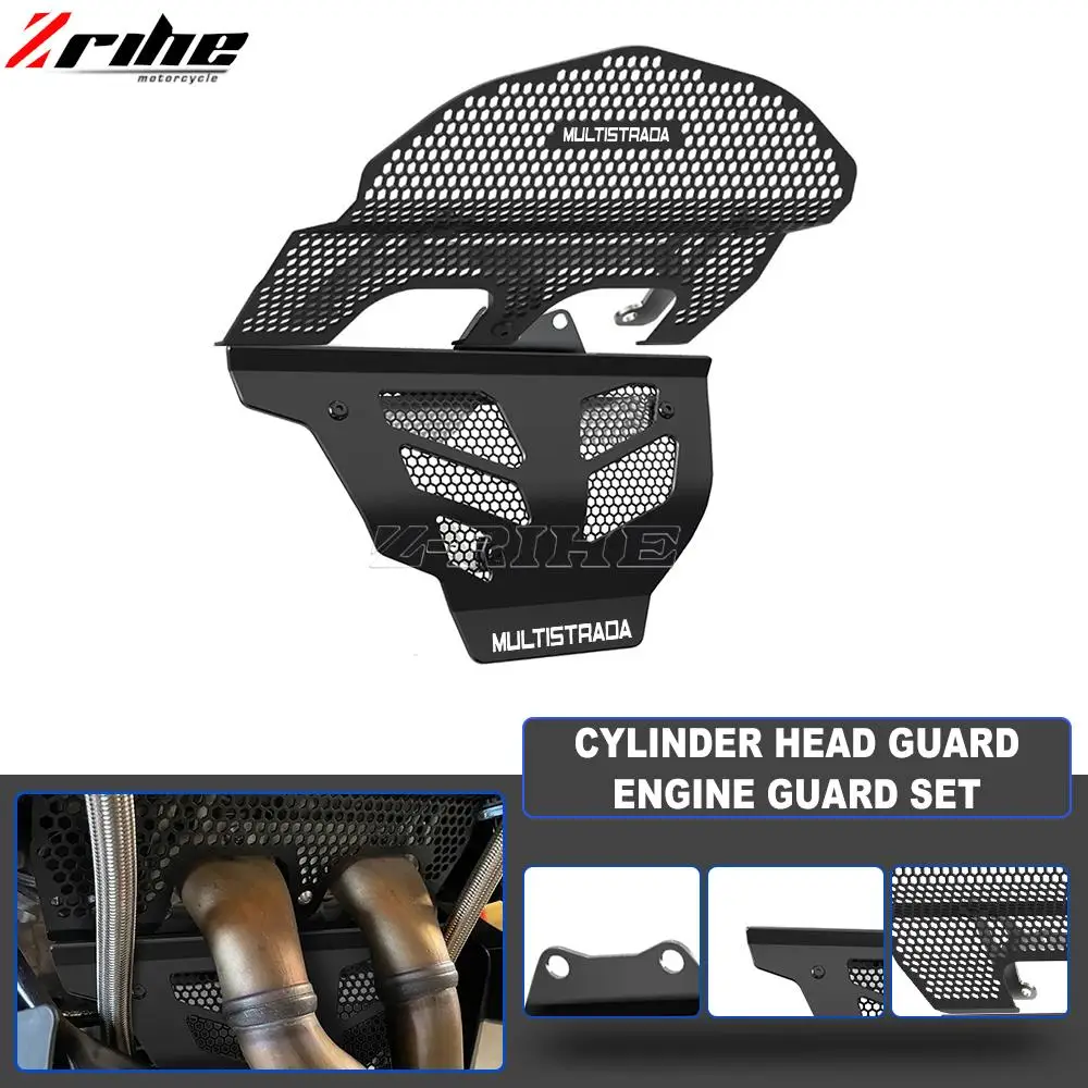 Motorcycle-Cylinder-Head-Guard-Engine-Guard-Protection-Cover-For-Ducati ...