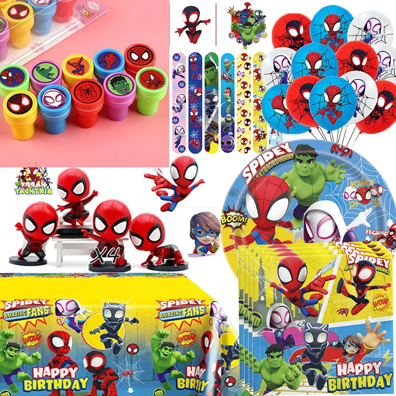 Spidey-and-His-Amazing-Friends-Party-Decoration-Disposable-Tableware ...