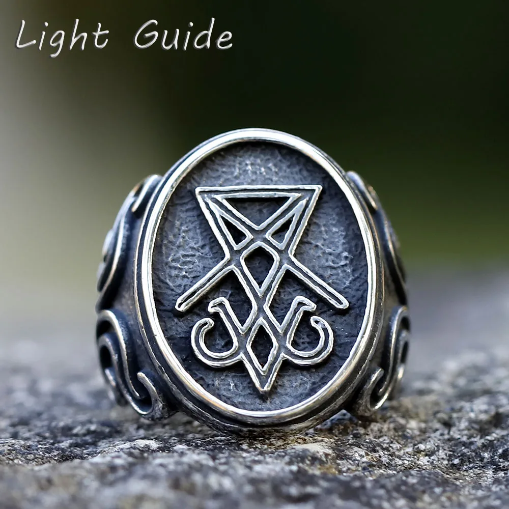 2022-NEW-Men-s-316L-stainless-steel-rings-Lucifer-Satan-Signet-ring-for ...