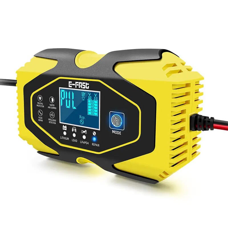 12V/24V Dual - Compatibility Intelligent Battery Charger for Lead Acid ...