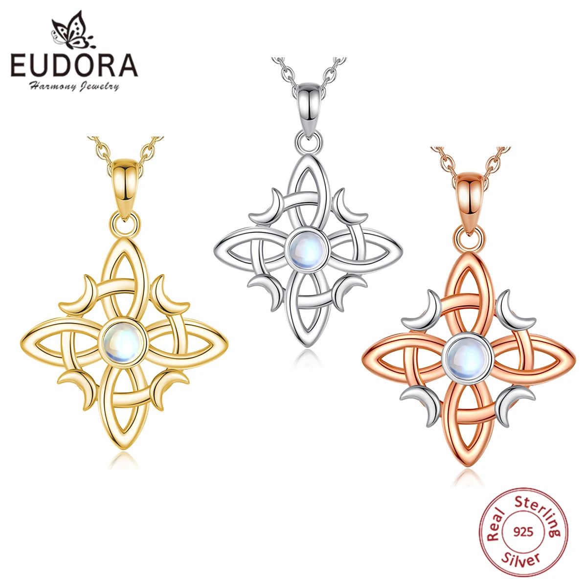 Eudora-Original-925-Sterling-Silver-Witch-Celtic-Knot-Necklace-for ...