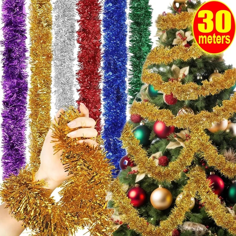Christmas Decorative Color Strips Cane Ribbon Garland Xmas Tree Hanging ...