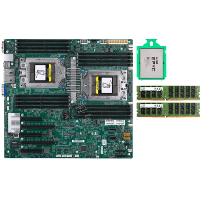 슈퍼마이크로 H11DSi-NT 마더보드, AMD EPYC 7302 CPU, 2 * Sams, 32GB, 2666V ECC