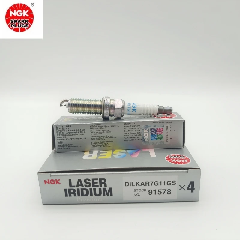 4-6Pcs-Original-NGK-Iridium-Platinum-Spark-Plug-DILKAR7G11GS-91578-For ...