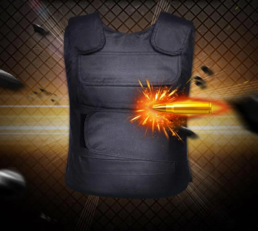 Concealable Bulletproof Vest Police Body Armor NIJ IIIA Protection ...