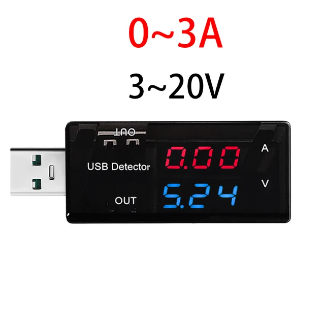 USB Charger Tester Doctor Voltage Current Meter Voltmeter Ammeter ...