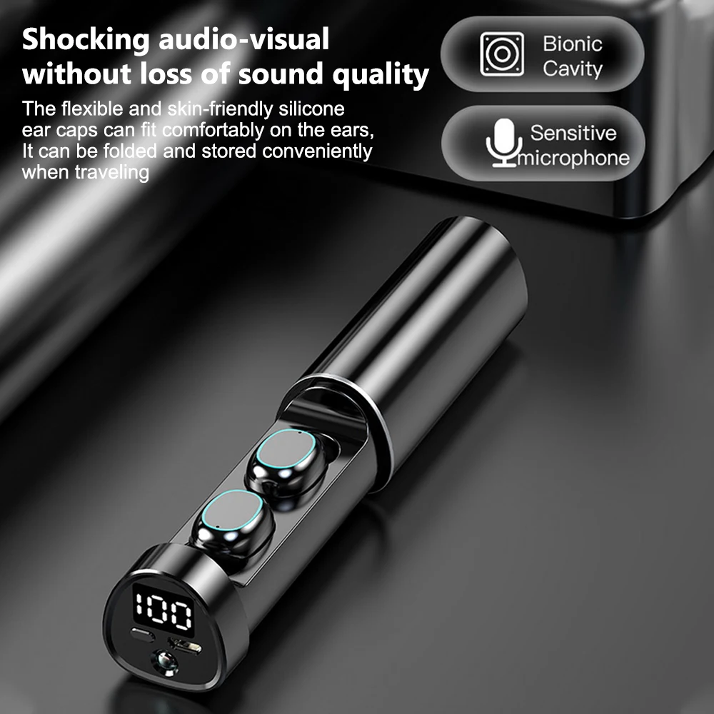 N21 TWS Earphone Touch Control HIFI Wireless Bluetooth 5.2 Sport ...