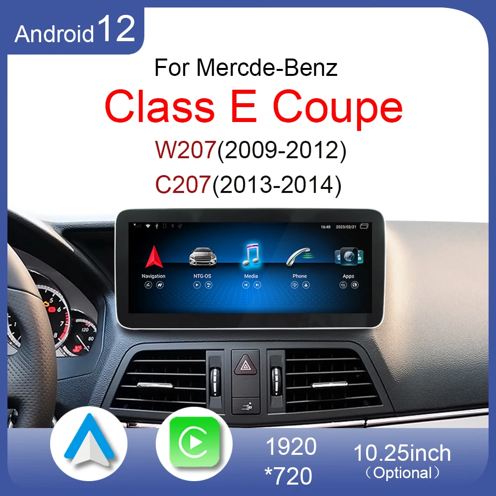 For-Mercedes-Benz-E-Coupe-W207-C207-2009-to-2014-Android-12-4G-CarPlay ...