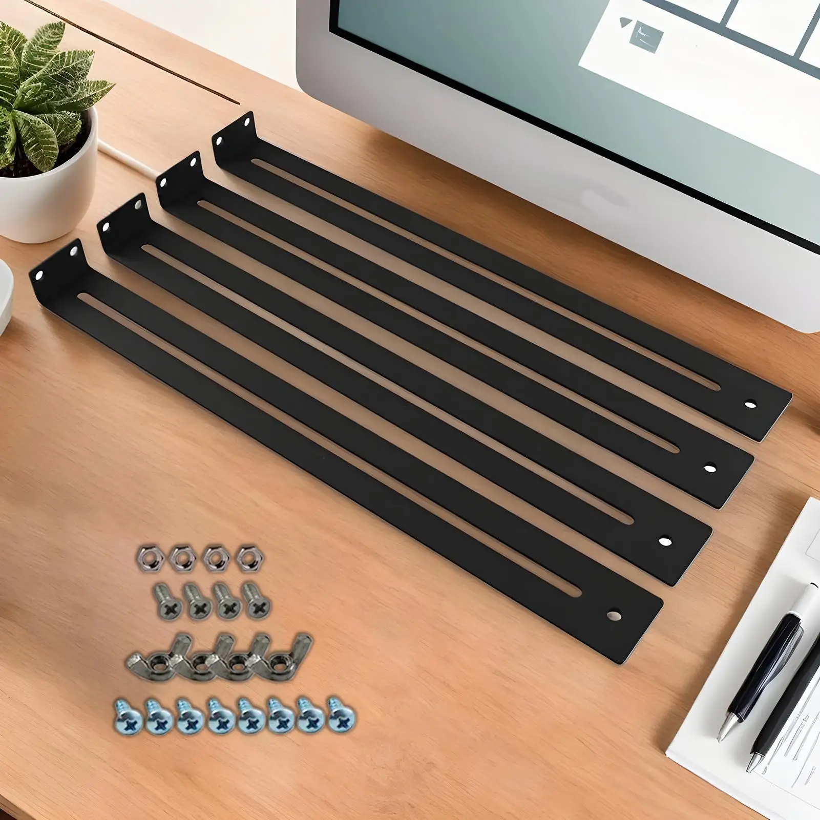 4pcs Drawer Repair Kit Furniture Repair Kit Mounting Brackets Bottom ...