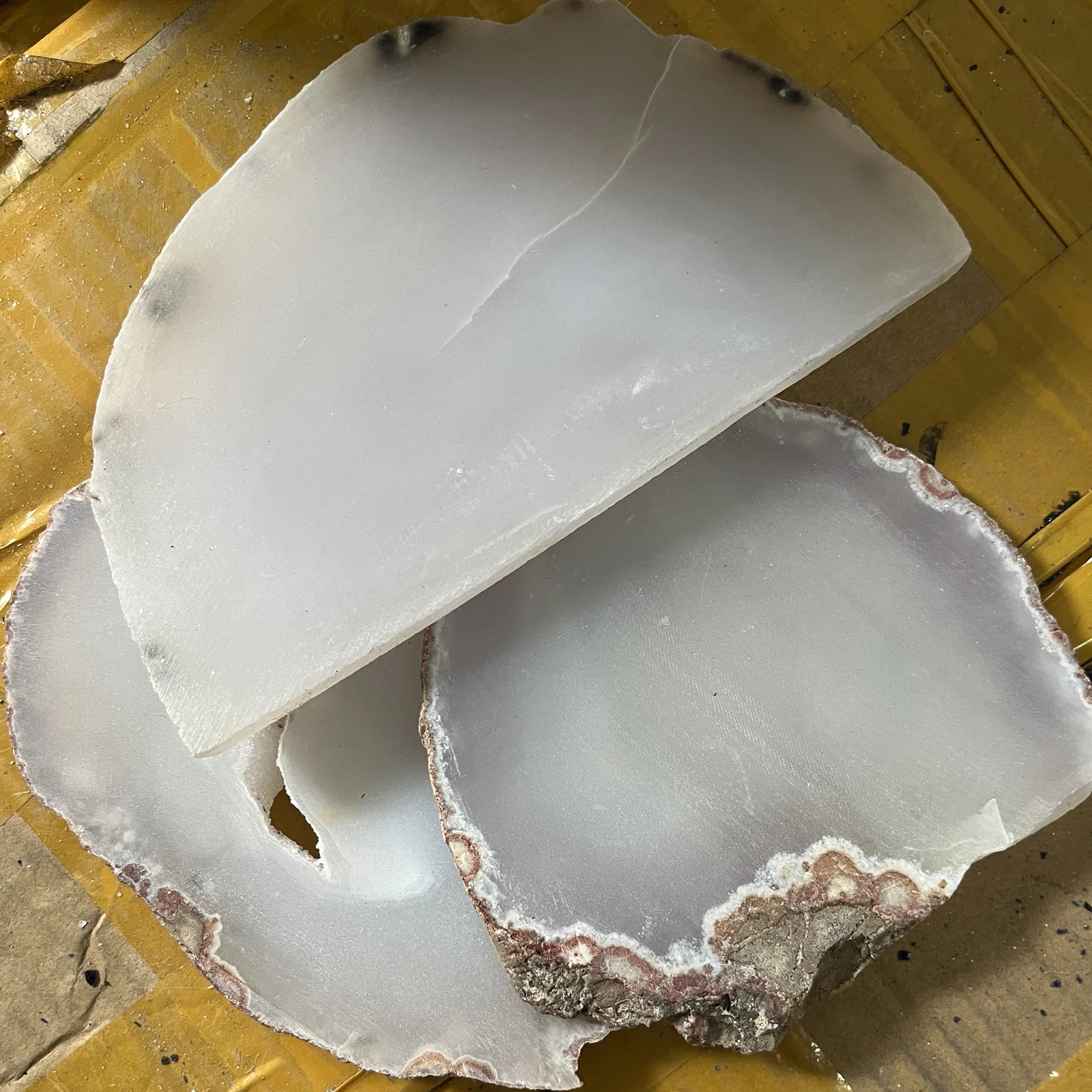 1kg/Lot Natural Black Onyx Red White Agate Raw Material For Gemstones ...