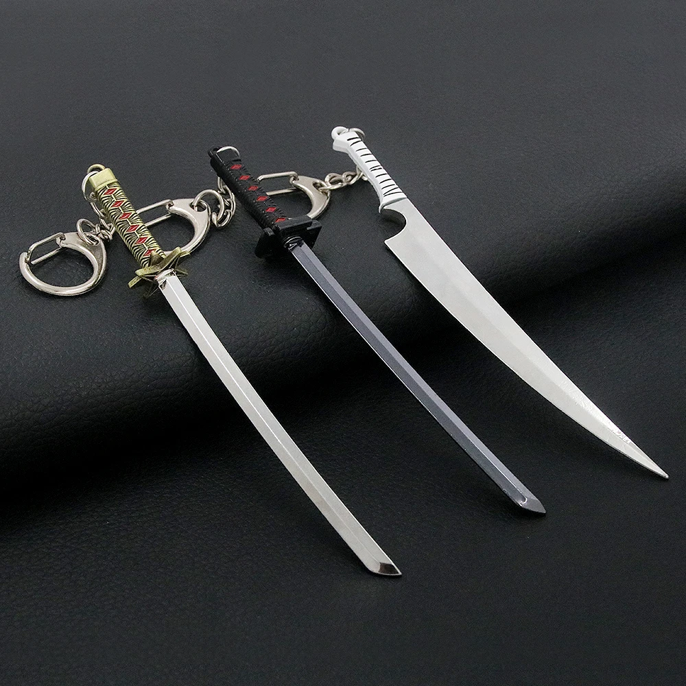 Anime Bleach Kurosaki Ichigo Zangetsu Sword Keychain Tensa Zangetsu ...