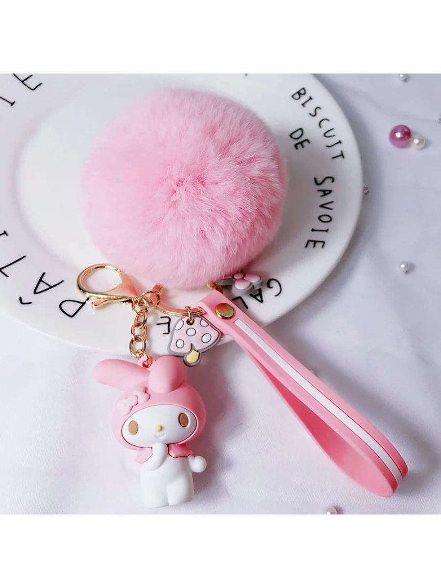 Hello-Kitty-Sanrio-Kuromi-Penguin-Frog-Dog-Cat-Cute-Keychains-with ...