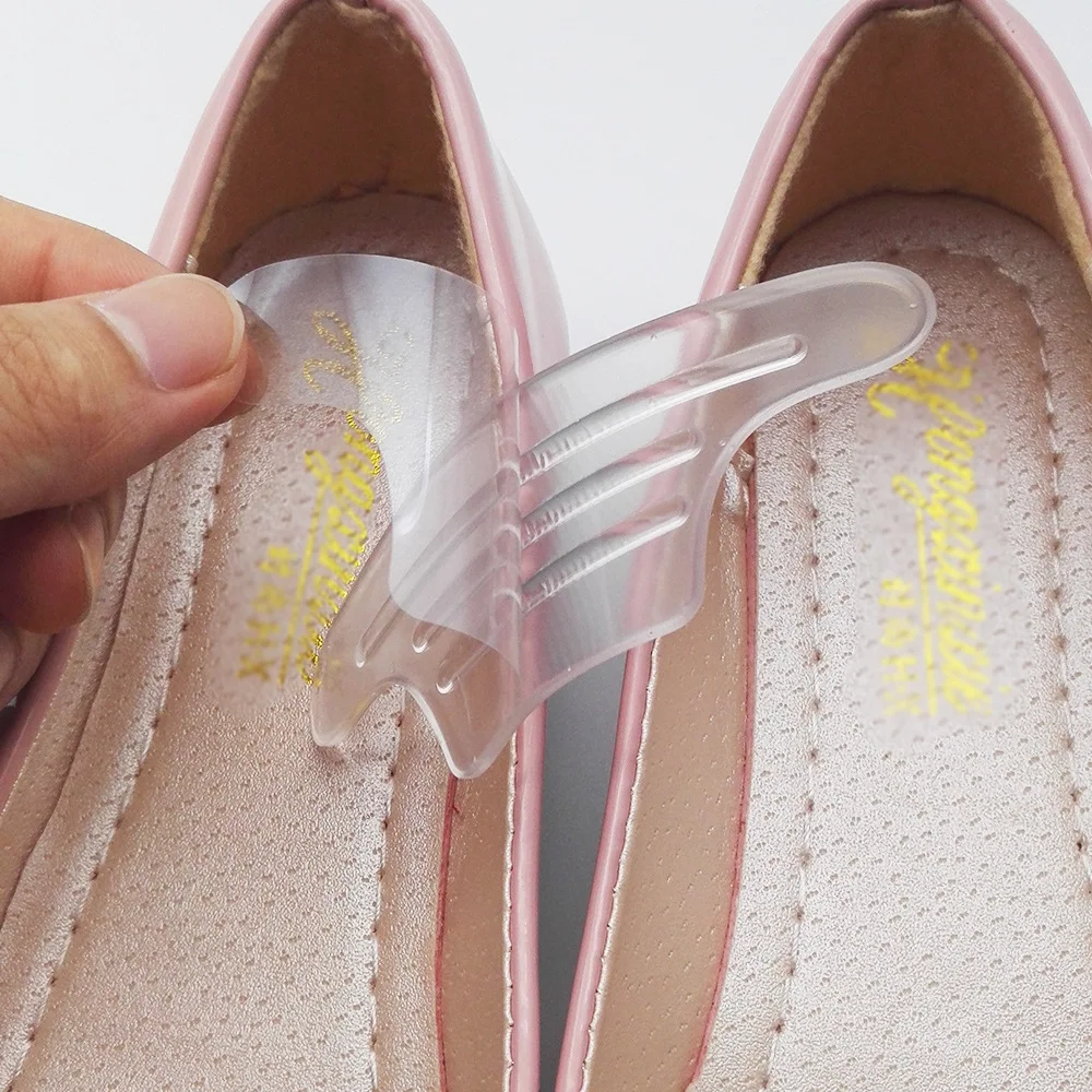 Couleur 01-transparent taille comme image 1Pairs Heel Insoles Pads ...