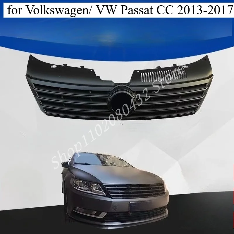 Black/silver Car Center Grille Front Bumper Honey Mesh Grill Radiator ...