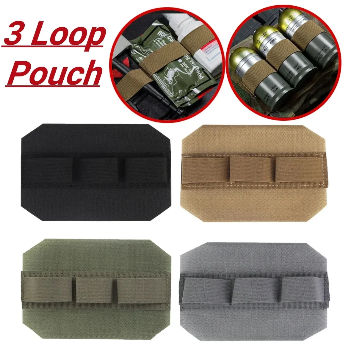 Tactical-Loop-Panel-3-Hole-Shotgun-Bullet-Storage-Bag-Military-Hunting ...