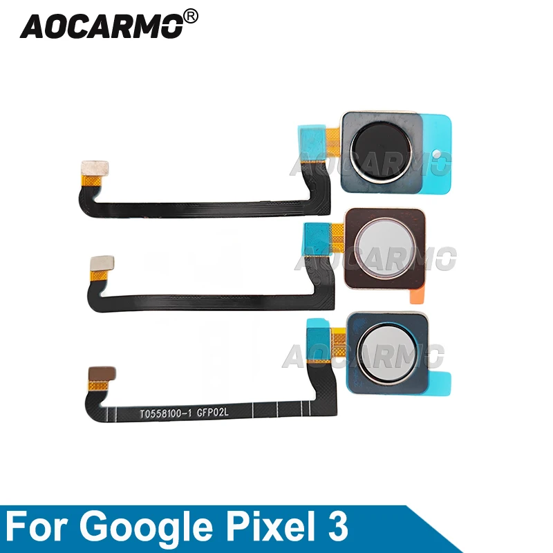 Aocarmo botón de inicio de huella dactilar para Google Pixel 3, Cable ...