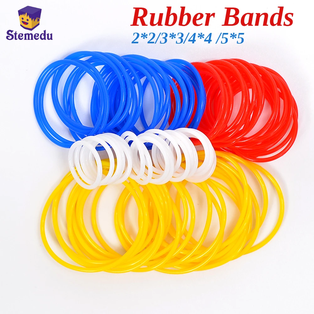 20PCS MOC Rubber Bands 85543 85544 85545 85546 2x2 3x3 4x4 5x5 for Hi ...