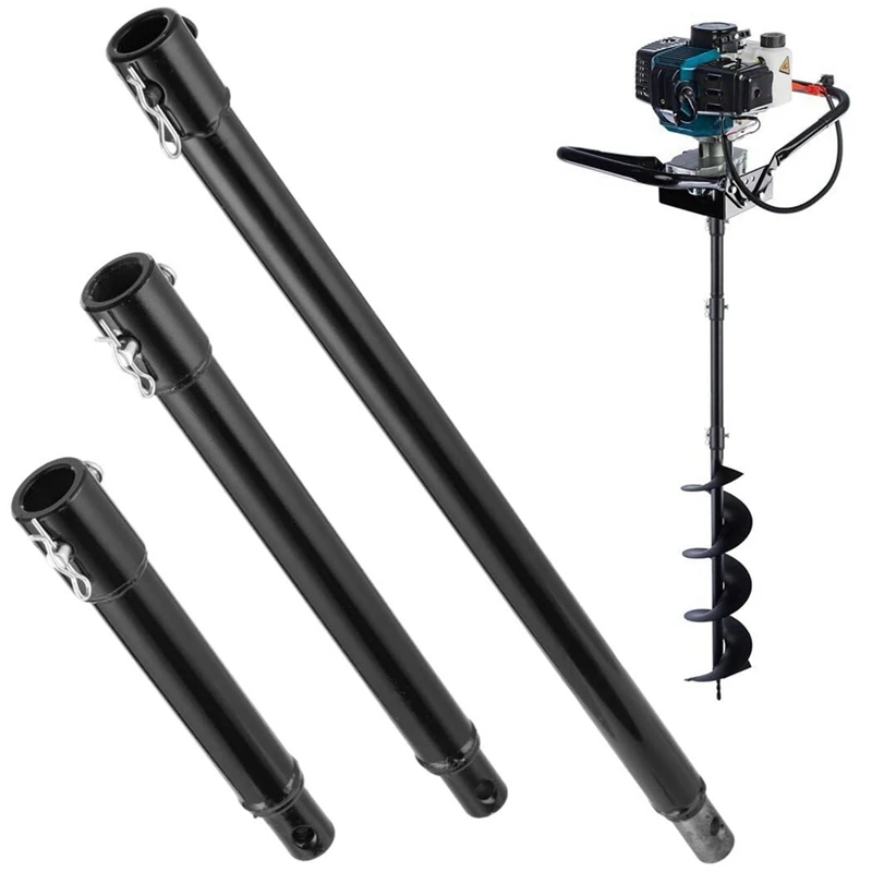 3PCS-Auger-Extension-Drill-Bits-3-4In-Shaft-Earth-Auger-Drill-Bit ...