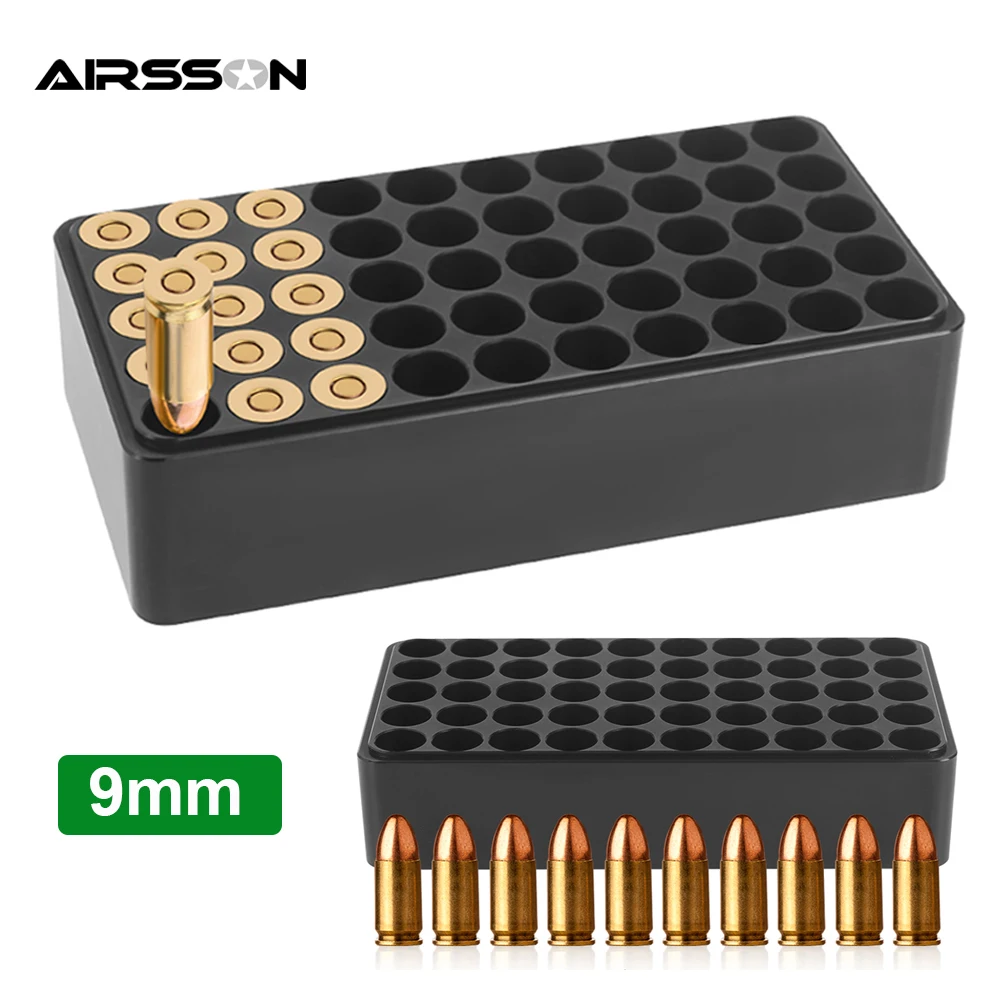 50-Rounds-Ammo-Checker-9mm-Chamber-Checker-Bullet-Cartridge-Case-Gauge ...