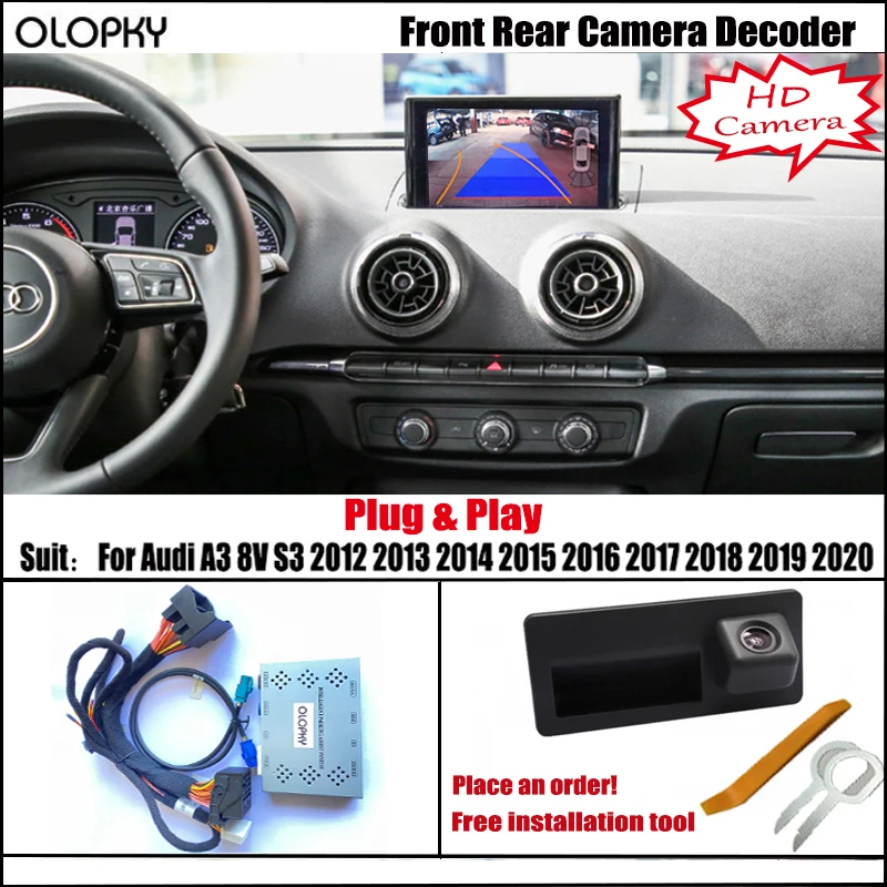 For Audi A3 8V 2012 2013 2014 2015 ~ 2019 2020 HD Front Rear View ...