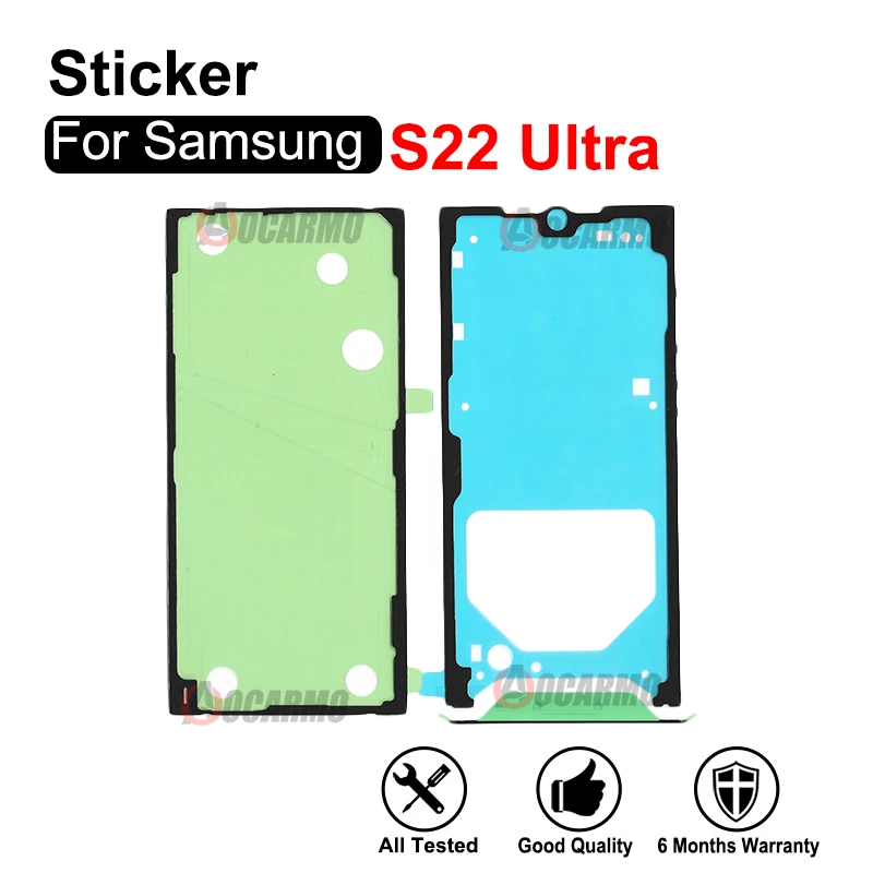 For Samsung Galaxy S22 Ultra S22U Front LCD Screen Adhesive And Back ...