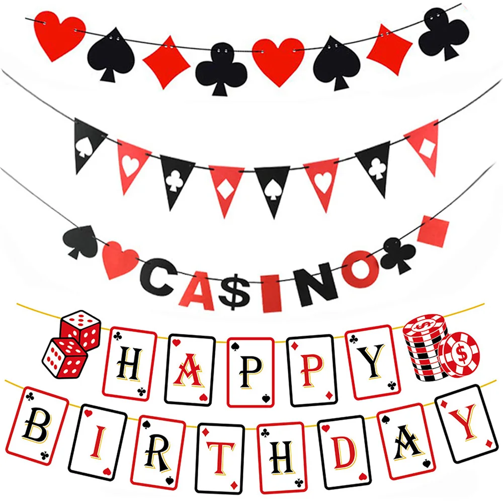 Casino-Poker-Birthday-Theme-Party-Decorations-Casino-Happy-Birthday ...