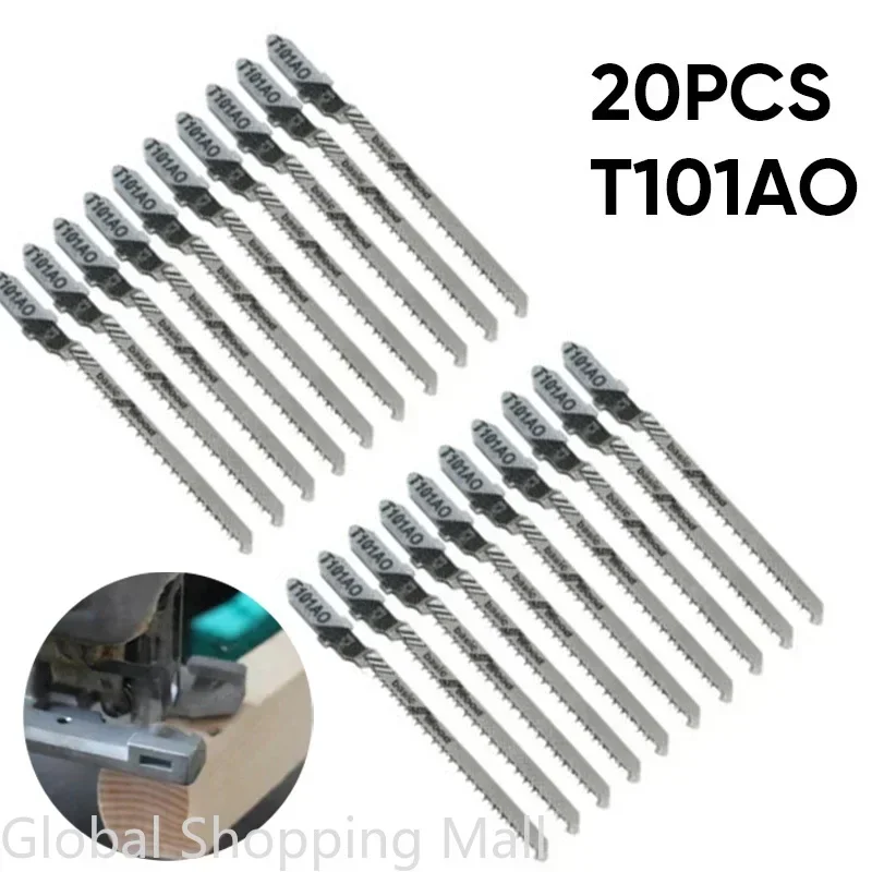 20 Pack T101AO T-Shank Contractor Jigsaw Blade Set 3-Inch 20TPI Jigsaw ...
