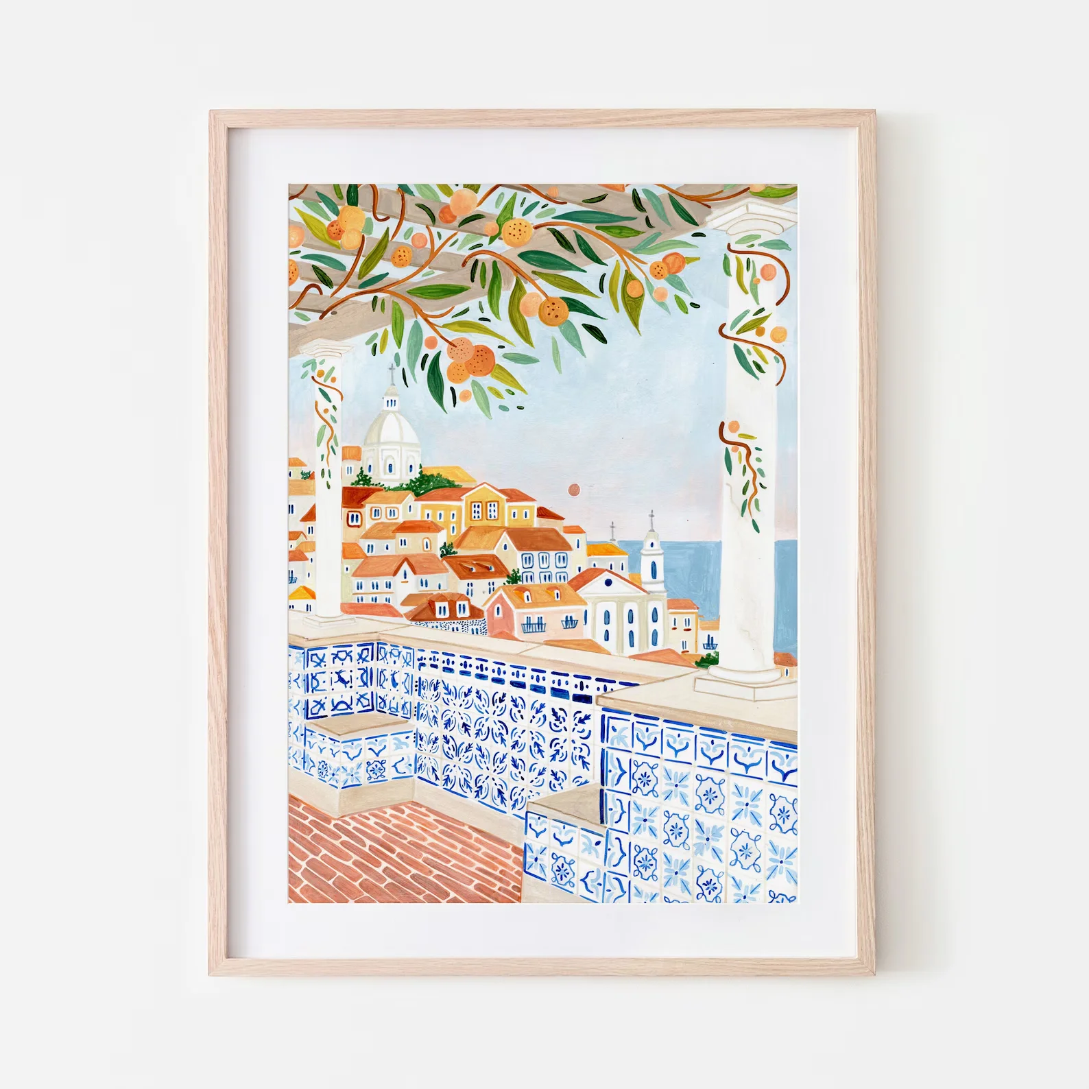Cartaz de Lisboa, Impressão de Arte de Portugal, Arte de Parede de ...