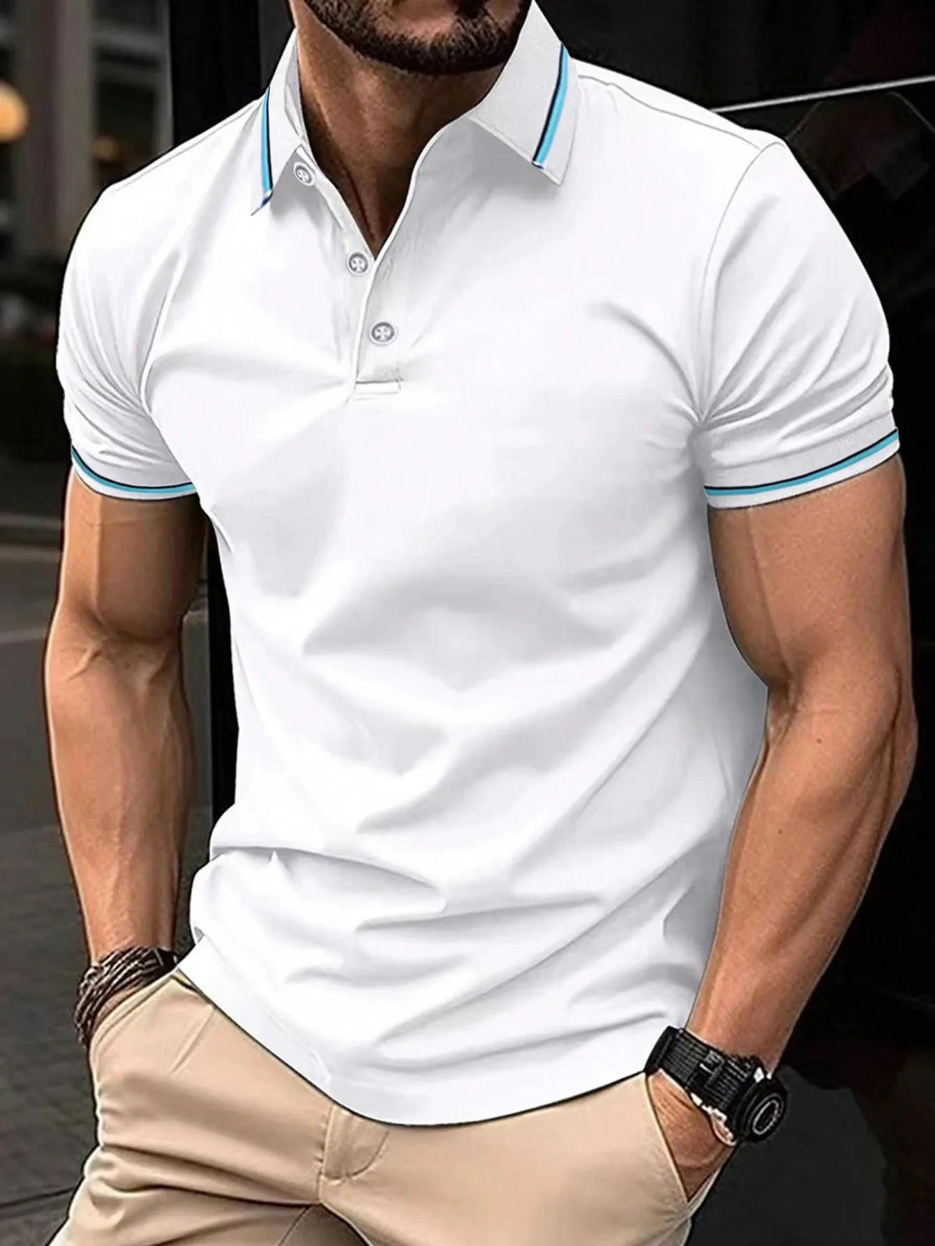 Men-s-High-Quality-Short-Sleeved-Polo-Shirt-High-End-Casual-Business-T ...