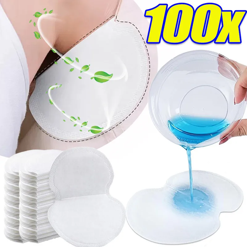 10-50-100PCS-Disposable-Sweat-absorbing-Patch-Summer-Deodorants-Cotton ...