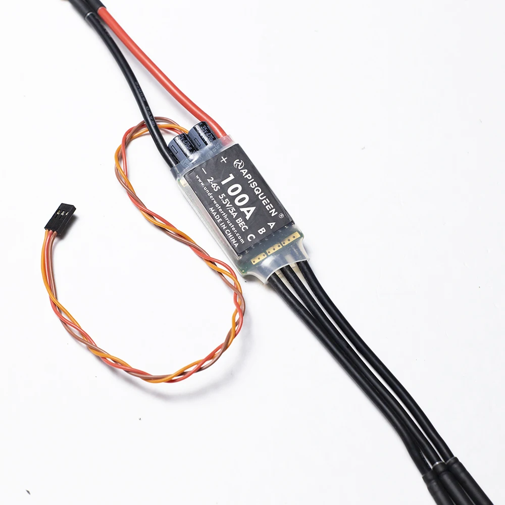 ApisQueen-2-6S-100A-ESC-Splash-proof-Electric-Speed-Controller-with-5V ...