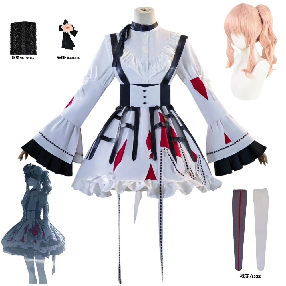 Akiyama Mizuki Cosplay Costume PJSK Lovely Party Dress Uniform ...