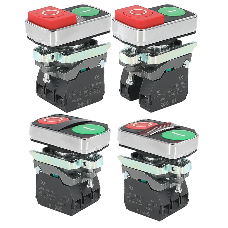 New-style-XB4-series-double-button-switch-start-stop-metal-shape-with ...