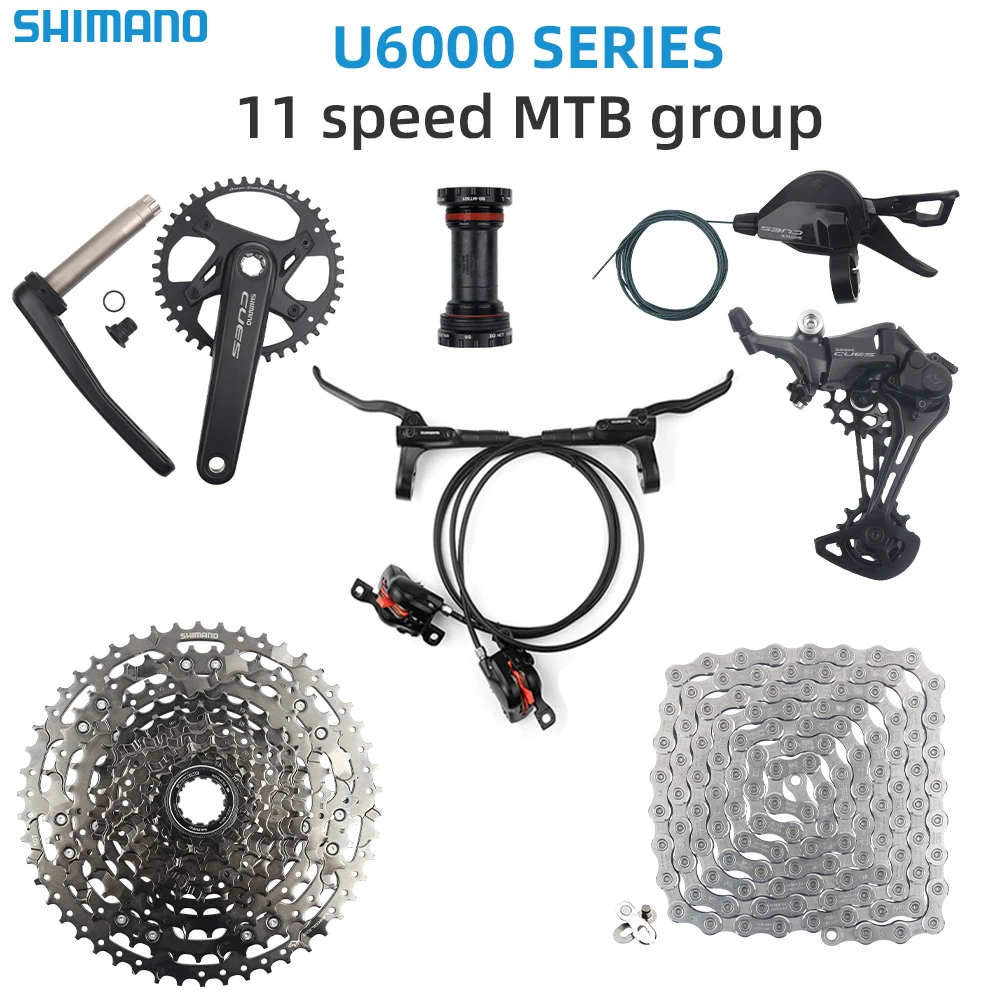 SHIMANO CUES 11 Speed Groupset for MTB Bike FC-U6000-1 Crankset BB-M501 UR400 Bottom U6000 ...
