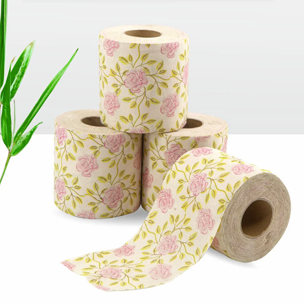 1-Roll-Of-Printed-Decor-Tissue-Dinner-Roses-Bamboo-Pulp-Decorative ...