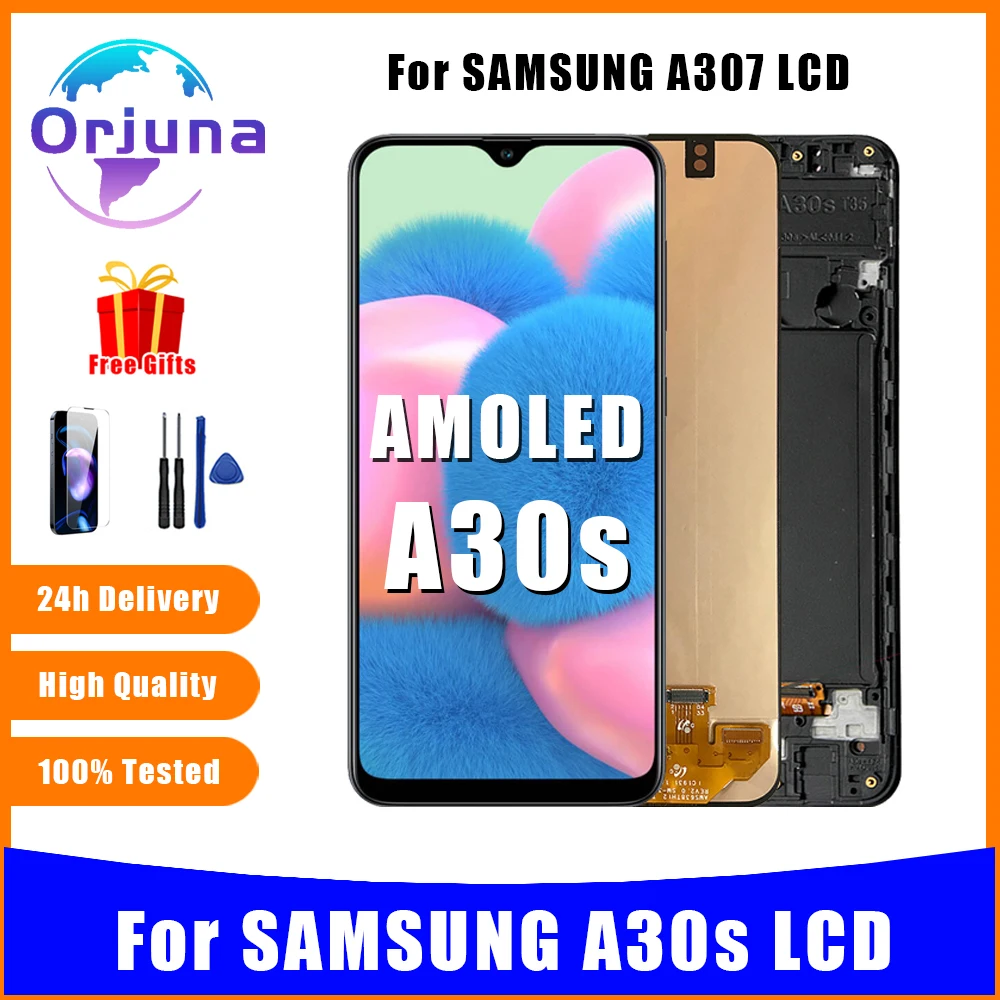 AMOLED-For-Samsung-A30s-LCD-Display-Touch-Screen-Digiziter-Assembly-For ...