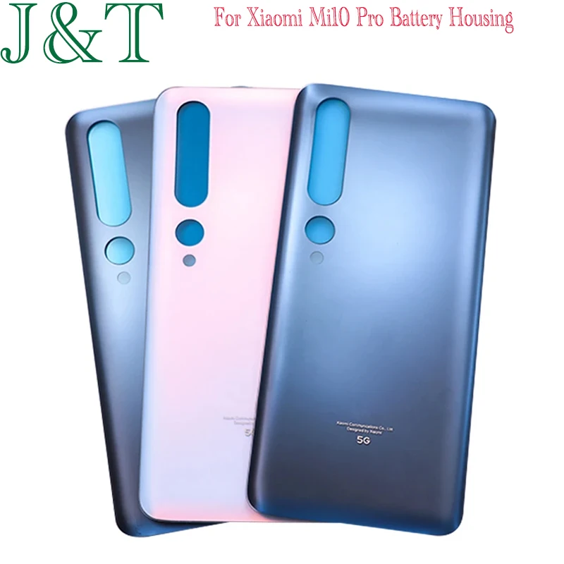For-Xiaomi-Mi-10-Pro-Battery-Back-Cover-3D-Glass-Panel-Rear-Door-For ...
