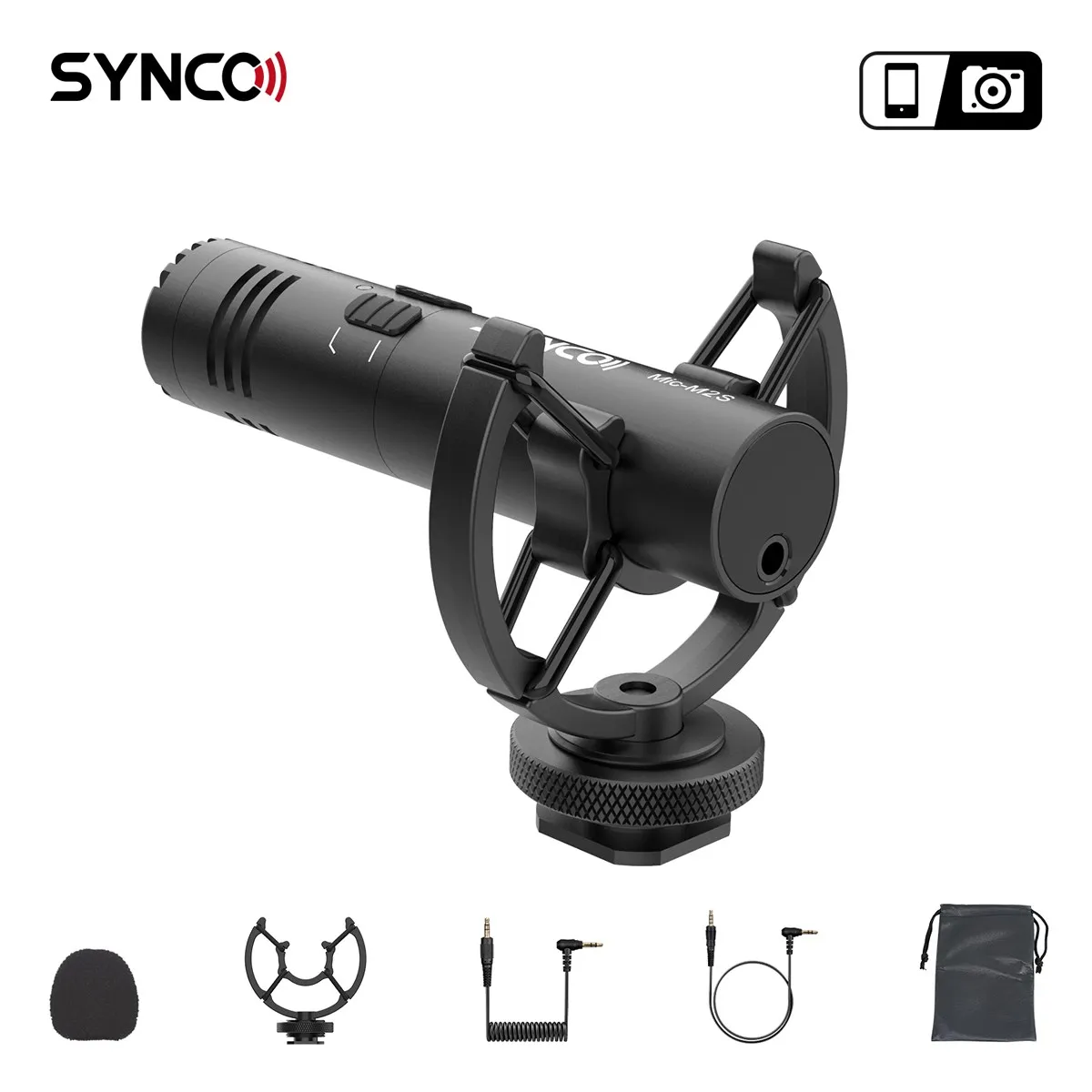 SYNCO-micr-fono-M2S-para-tel-fono-inteligente-c-mara-ordenador-Audio ...