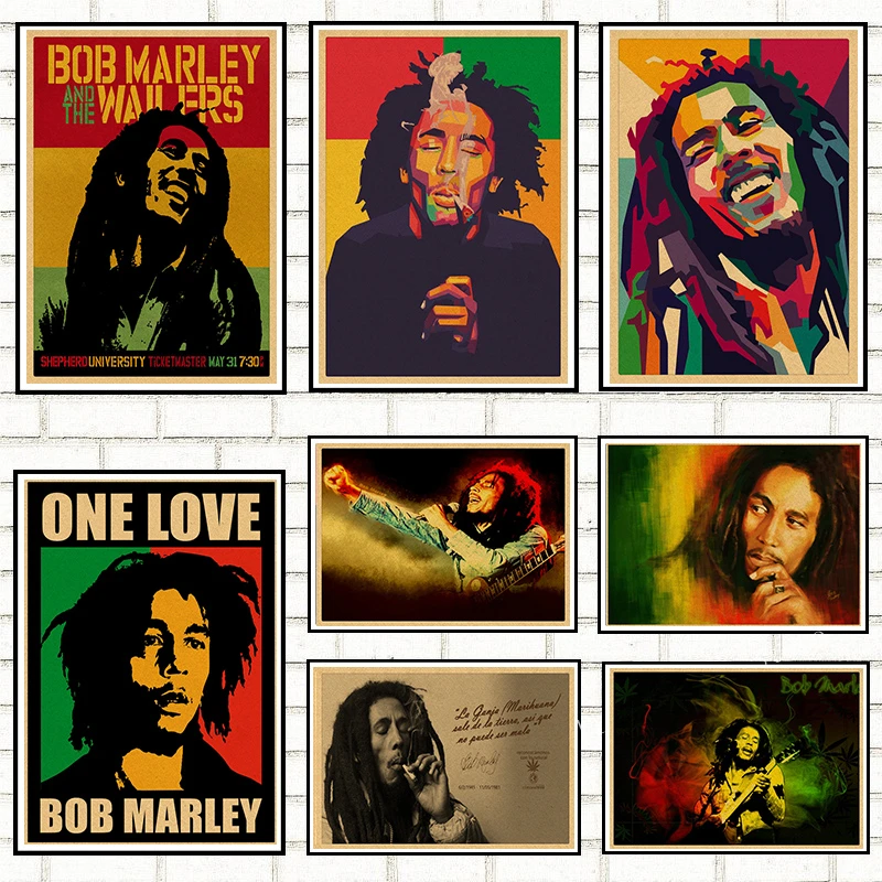 Bob Marley Smoking Weed Posters