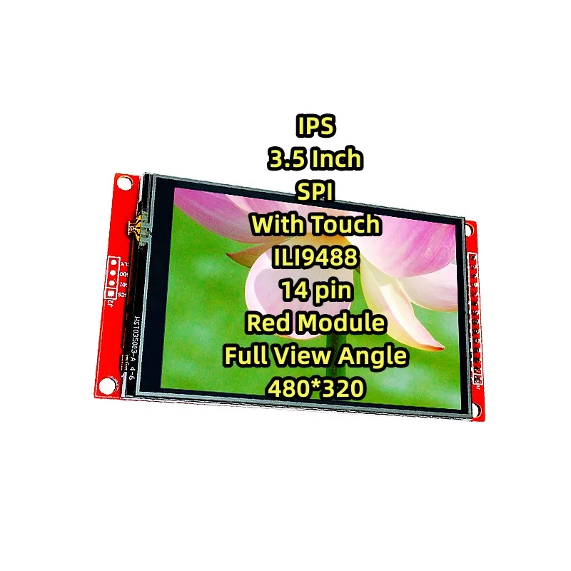 IPS 3,5 inch дюйма ILI9488 красный модуль SPI с сенсорной печатной ...