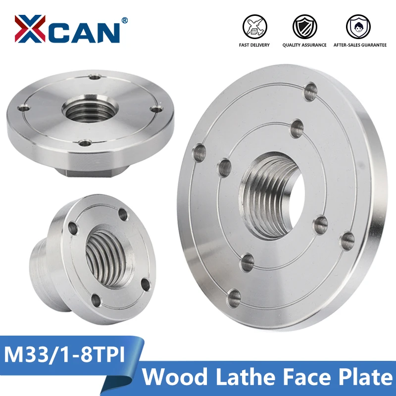 Xcan Wood Lathe Face Plate Fit M33 1-8tpi Thread Wood Lathe Turning ...