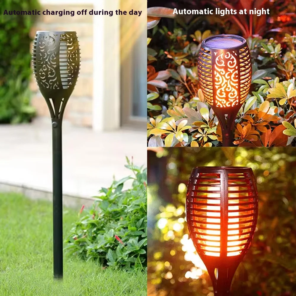 Antorcha-de-llama-Solar-de-12led-luz-parpadeante-impermeable-decoraci-n ...