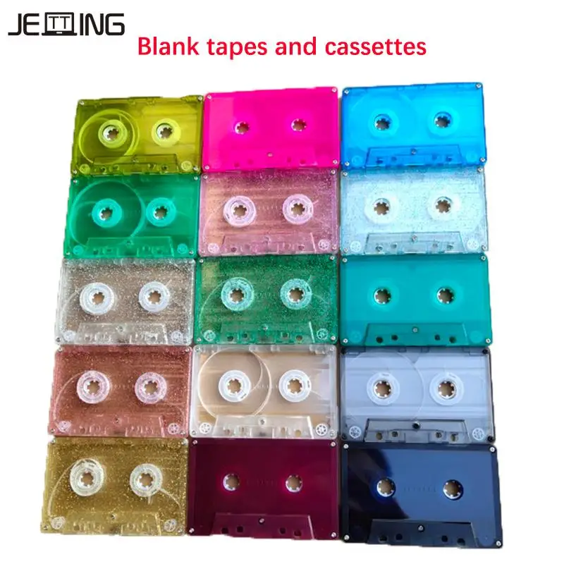 Color-Transparent-Standard-Cassette-Blank-Tape-Player-Empty-Tape-For ...
