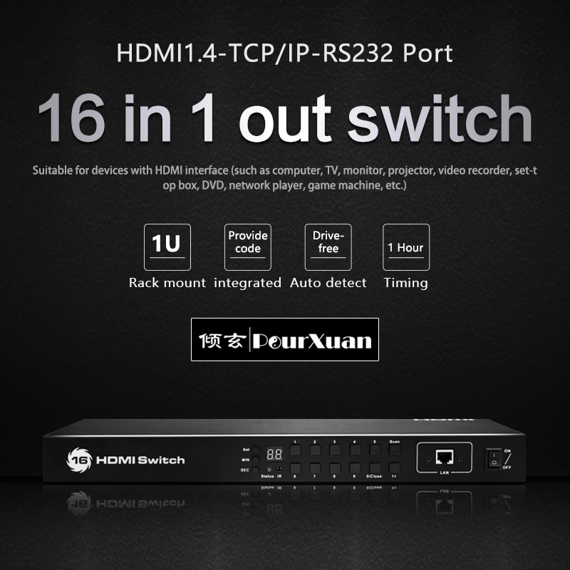 4k-video-hdmi-switch-5-In-1-Out-HDMI-Splitter-16X1-switcher-with-ir ...