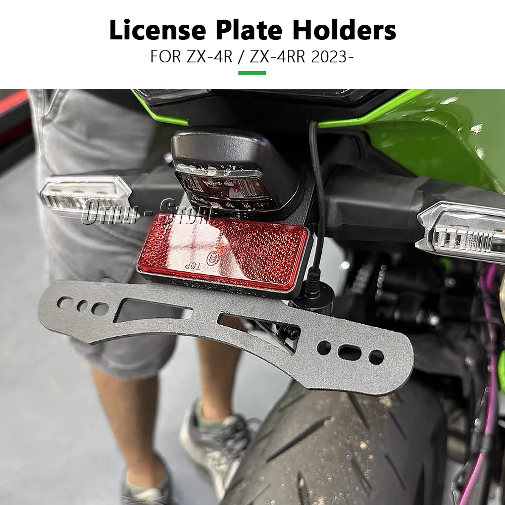 For KAWASAKI ZX4R ZX4RR ZX-4R ZX-4RR New Motorcycle Metal License Plate ...