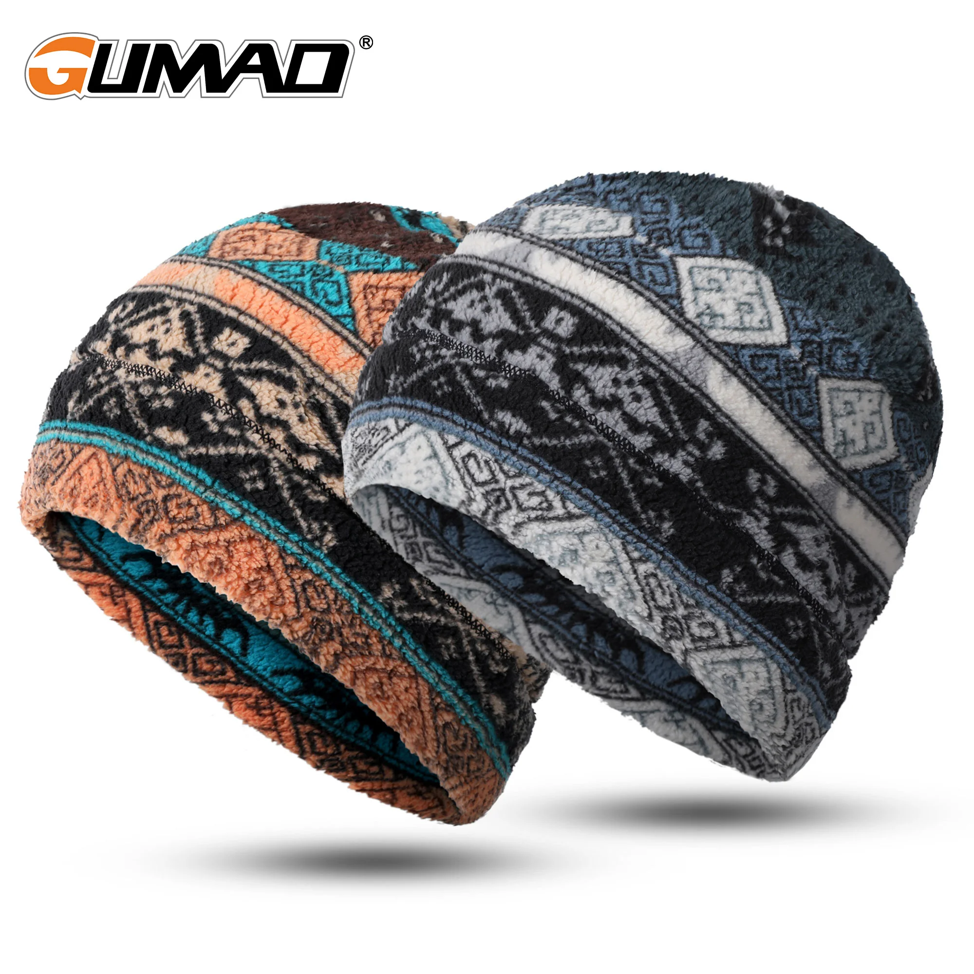Cold-Weather-Running-Caps-Winter-Thermal-Plush-Beanies-Windproof-Ski ...