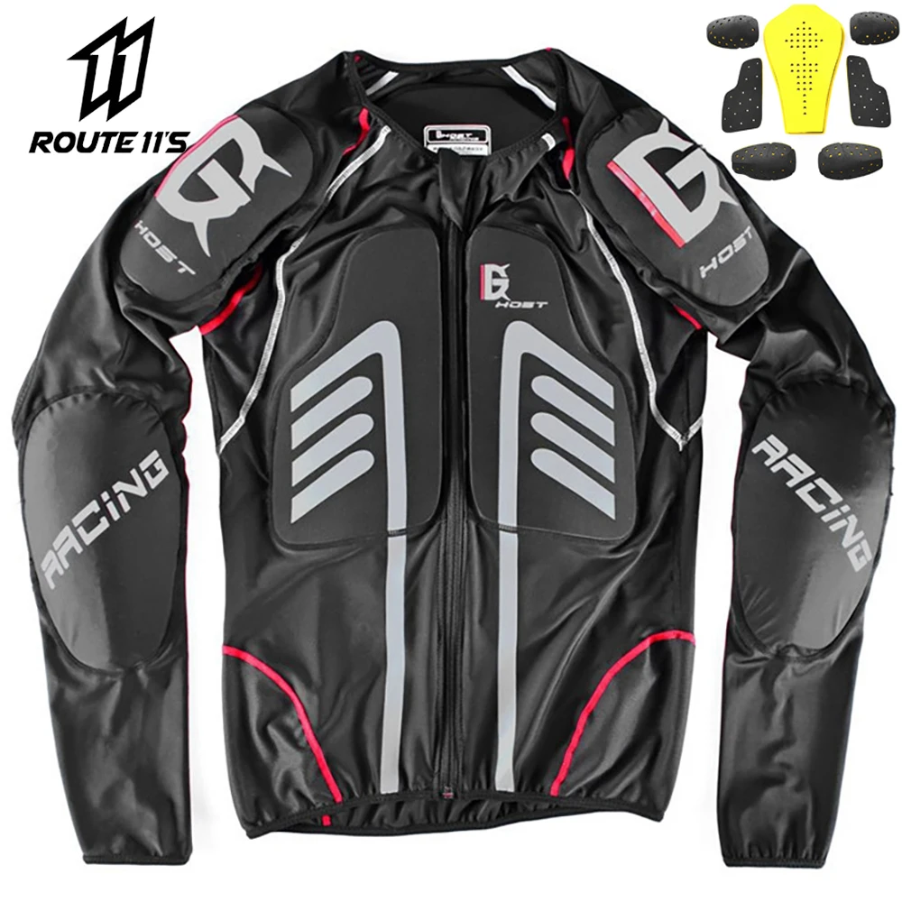 GHOST RACING Motorcycle Soft Armor Jacket Racing Moto Protection ...