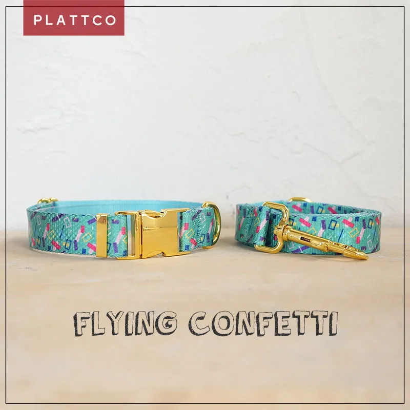 PLATTCO-unique-design-dog-set-print-FLYING-CONFETTI-pattern-and-high ...