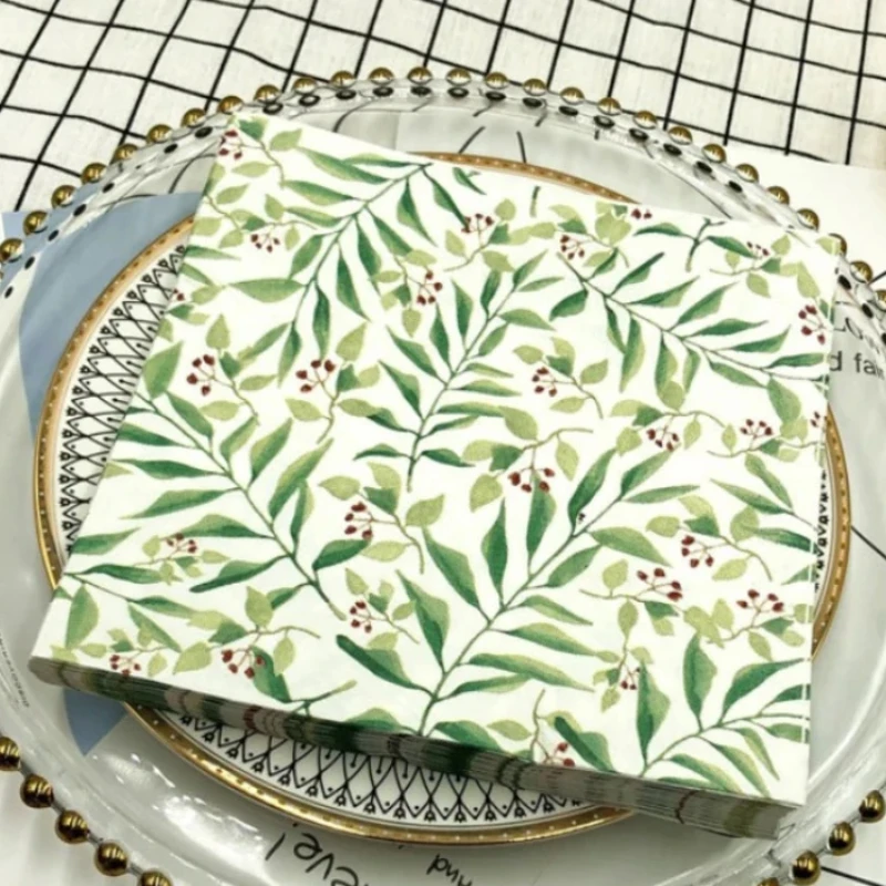 Colourful-Napkins-Printed-Square-Paper-Napkins-Restaurant-Floral-Facial ...